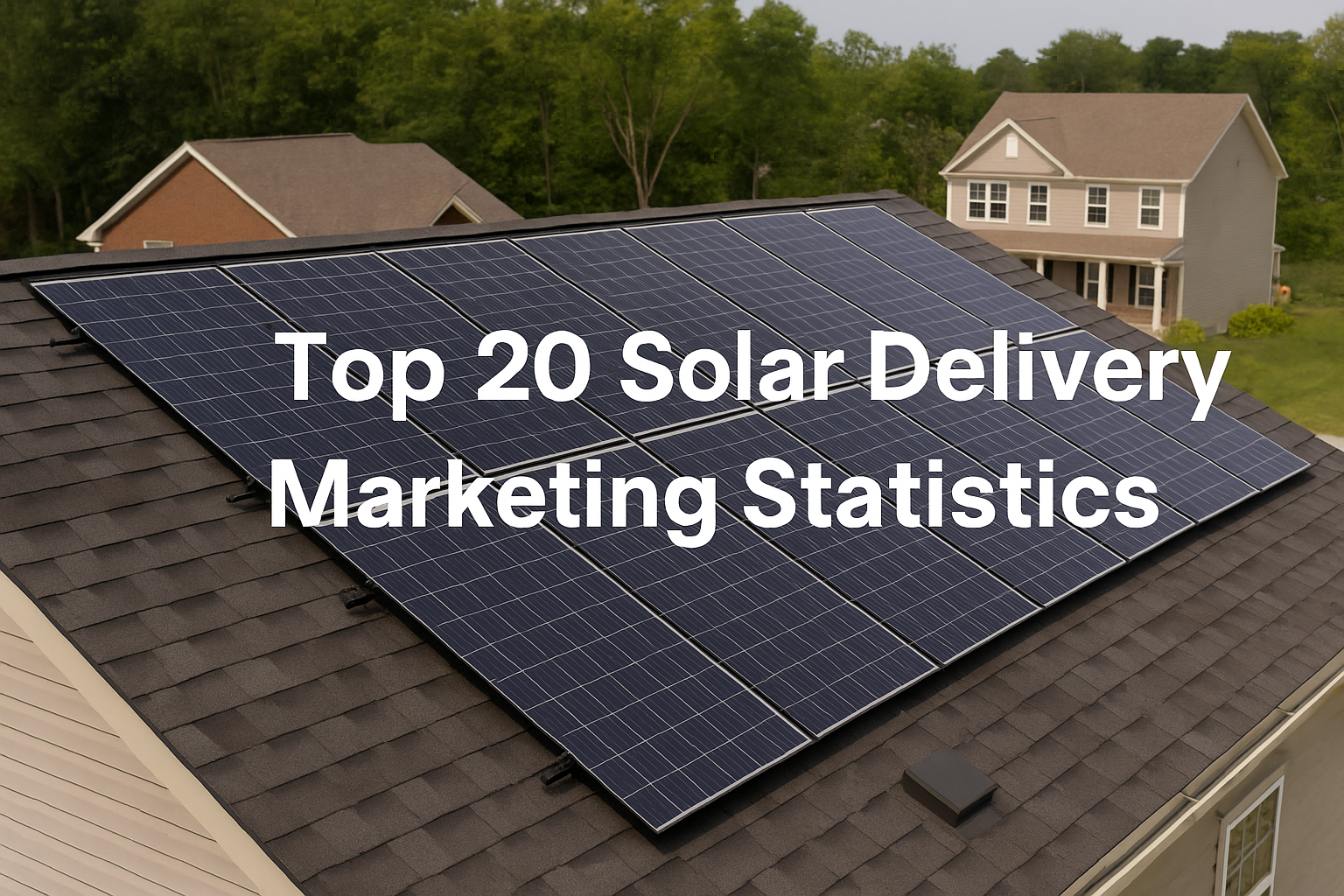 TOP 20 SOLAR DELIVERY MARKETING STATISTICS 2025 | Amra And Elma LLC